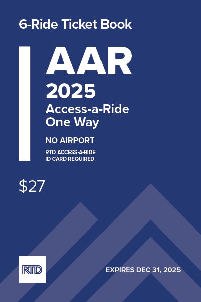 2025 6-Ride Ticket Book Access-a-Ride | Regional Transportation District